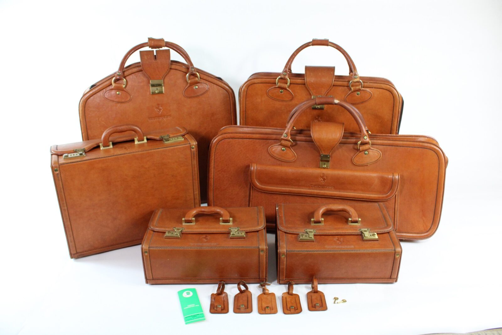 A Vintage Schedoni Luggage Set For The Ferrari Testarossa