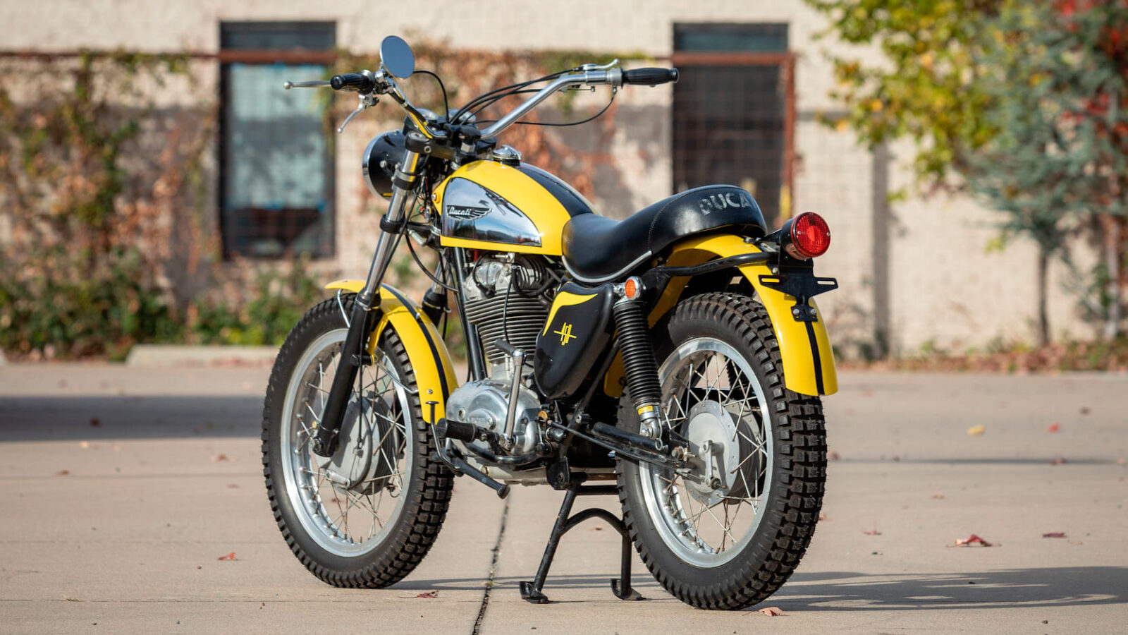 An Original Ducati Scrambler 450 From The 1970s