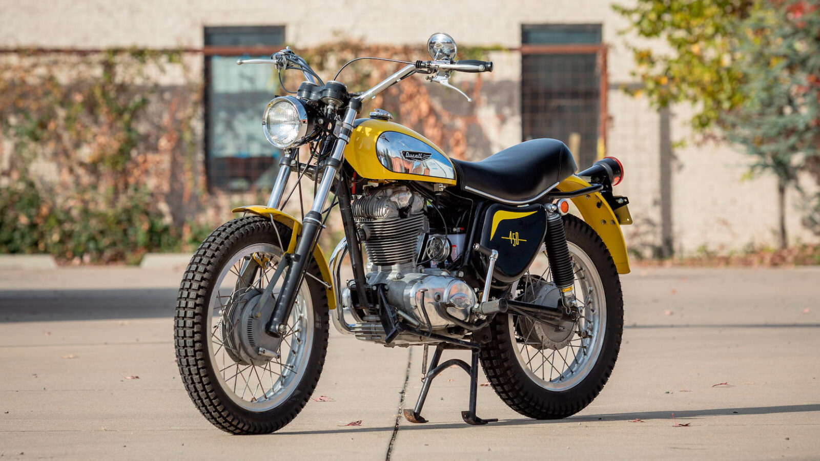 An Original Ducati Scrambler 450 From The 1970s