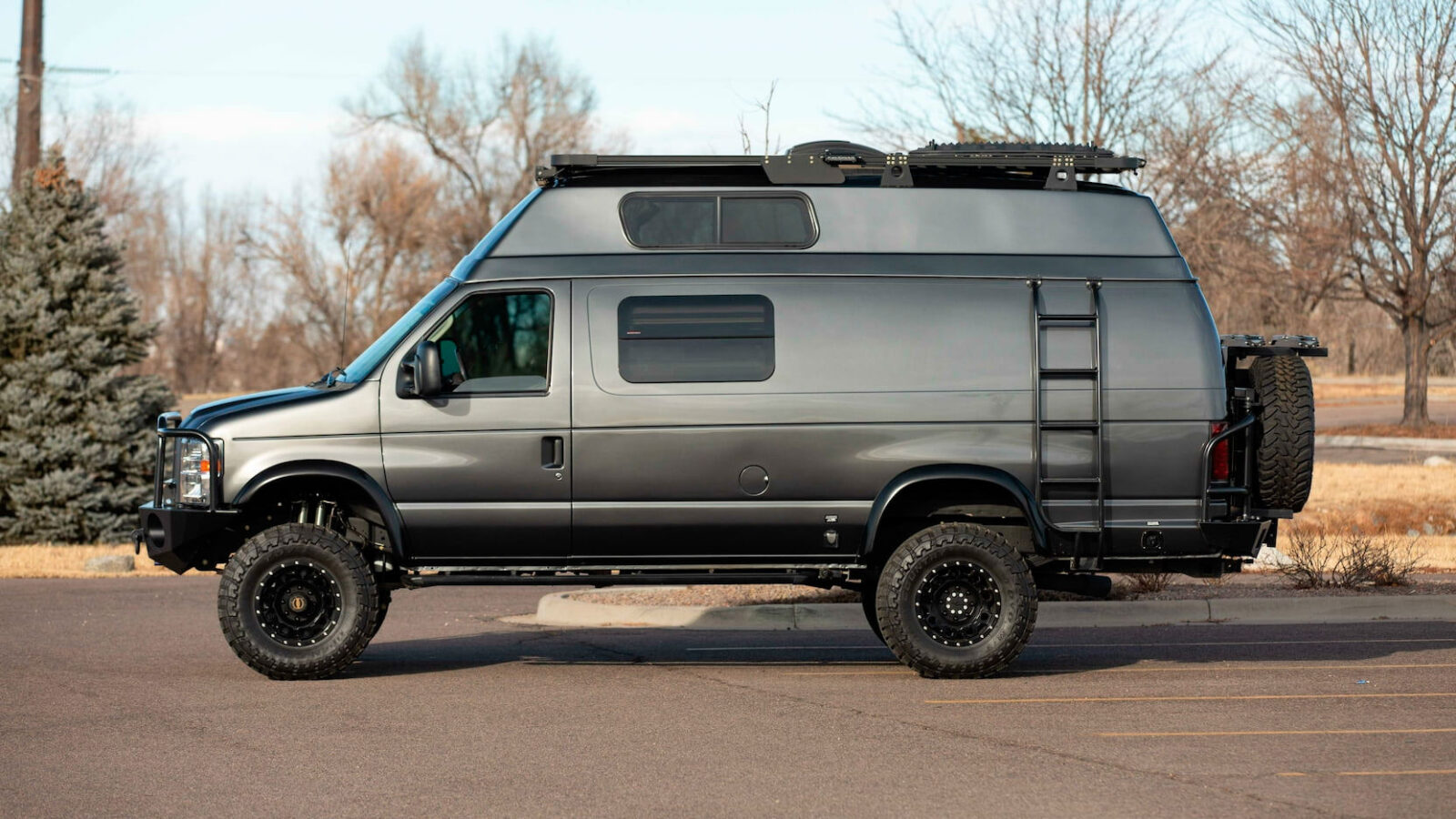 Off-Grid Adventure Vehicle: A Ford E350 4x4 Camper Van With 440+ HP