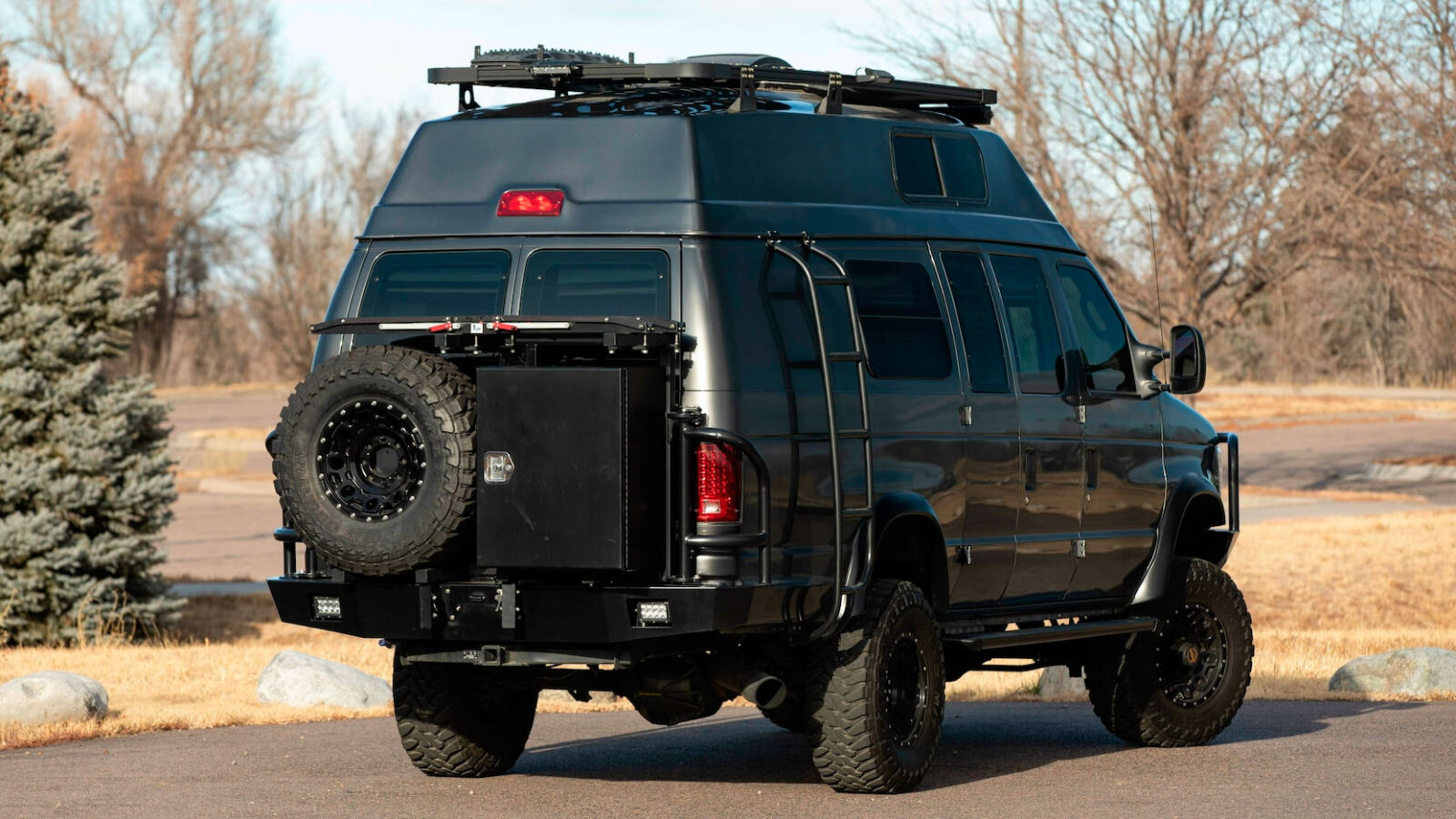 Off-Grid Adventure Vehicle: A Ford E350 4x4 Camper Van With 440+ HP