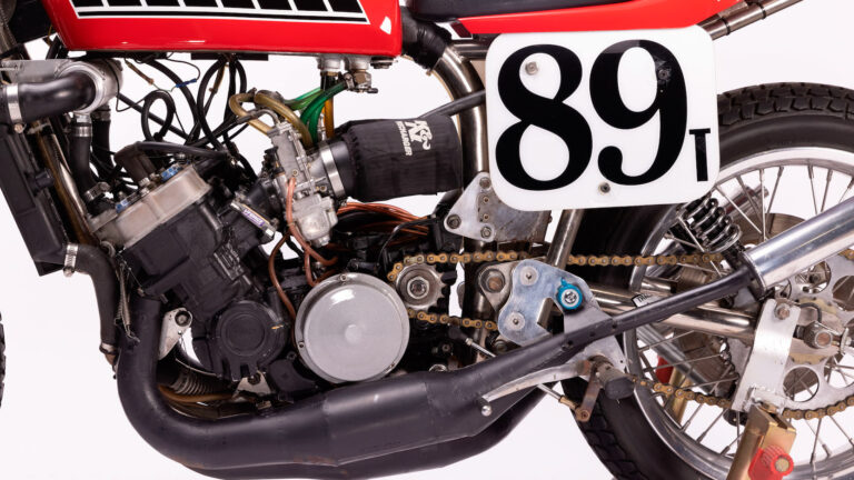 A Handbuilt Yamaha Trackmaster TZ750 Dirt Tracker With 120+HP