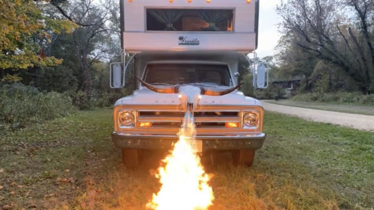 Flamethrower Equipped: A 1968 Chevrolet C20 Longhorn Franklin Camper