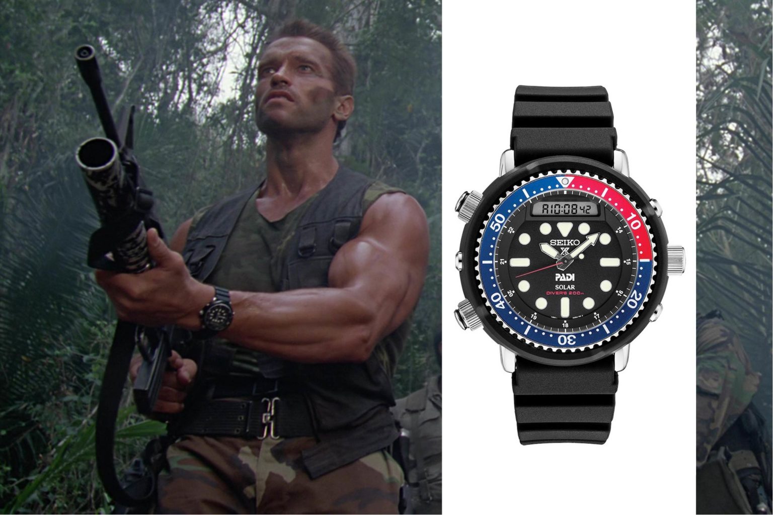 The Arnie Watch: Seiko Reissued The Watch From "Predator" and "Commando"