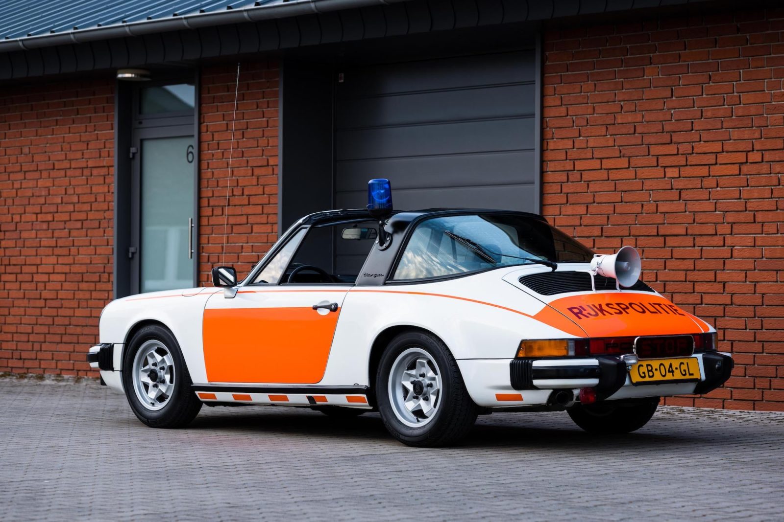 A Dutch Rijkspolitie (State Police) Porsche 911 SC Targa