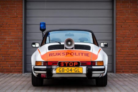 A Dutch Rijkspolitie (State Police) Porsche 911 SC Targa