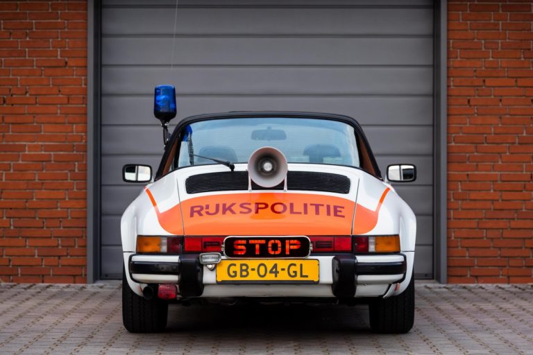 A Dutch Rijkspolitie (State Police) Porsche 911 SC Targa