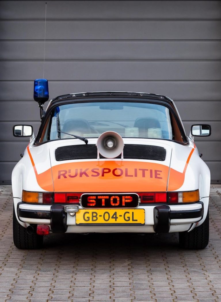 A Dutch Rijkspolitie (State Police) Porsche 911 SC Targa