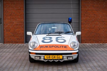 A Dutch Rijkspolitie (State Police) Porsche 911 SC Targa