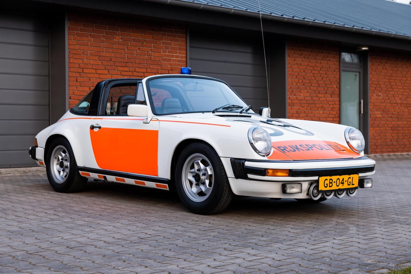 A Dutch Rijkspolitie (State Police) Porsche 911 SC Targa