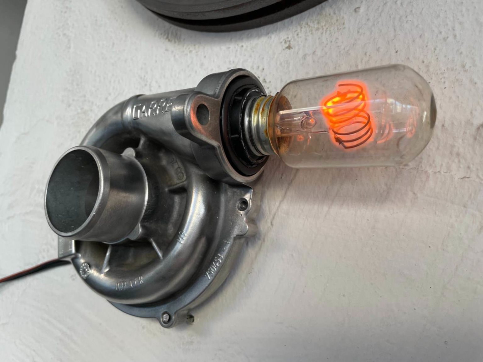 Garrett Turbocharger Wall Lamp: $108 USD