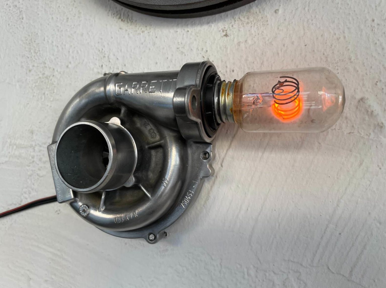 Garrett Turbocharger Wall Lamp: $108 USD