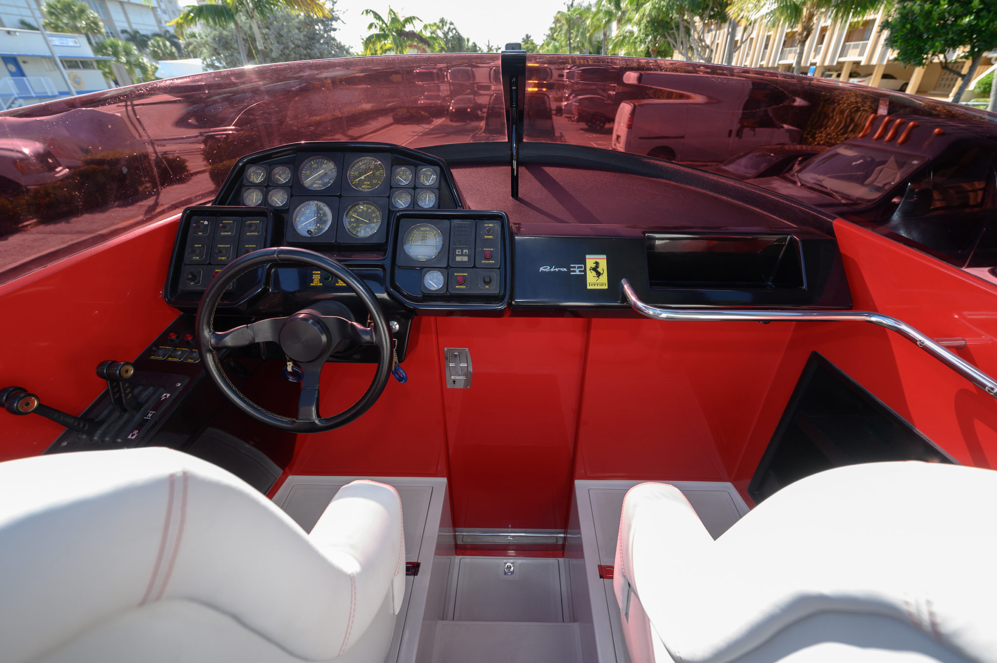 This Is The Riva Ferrari 32 – A 1980s-Era Floating Testarossa