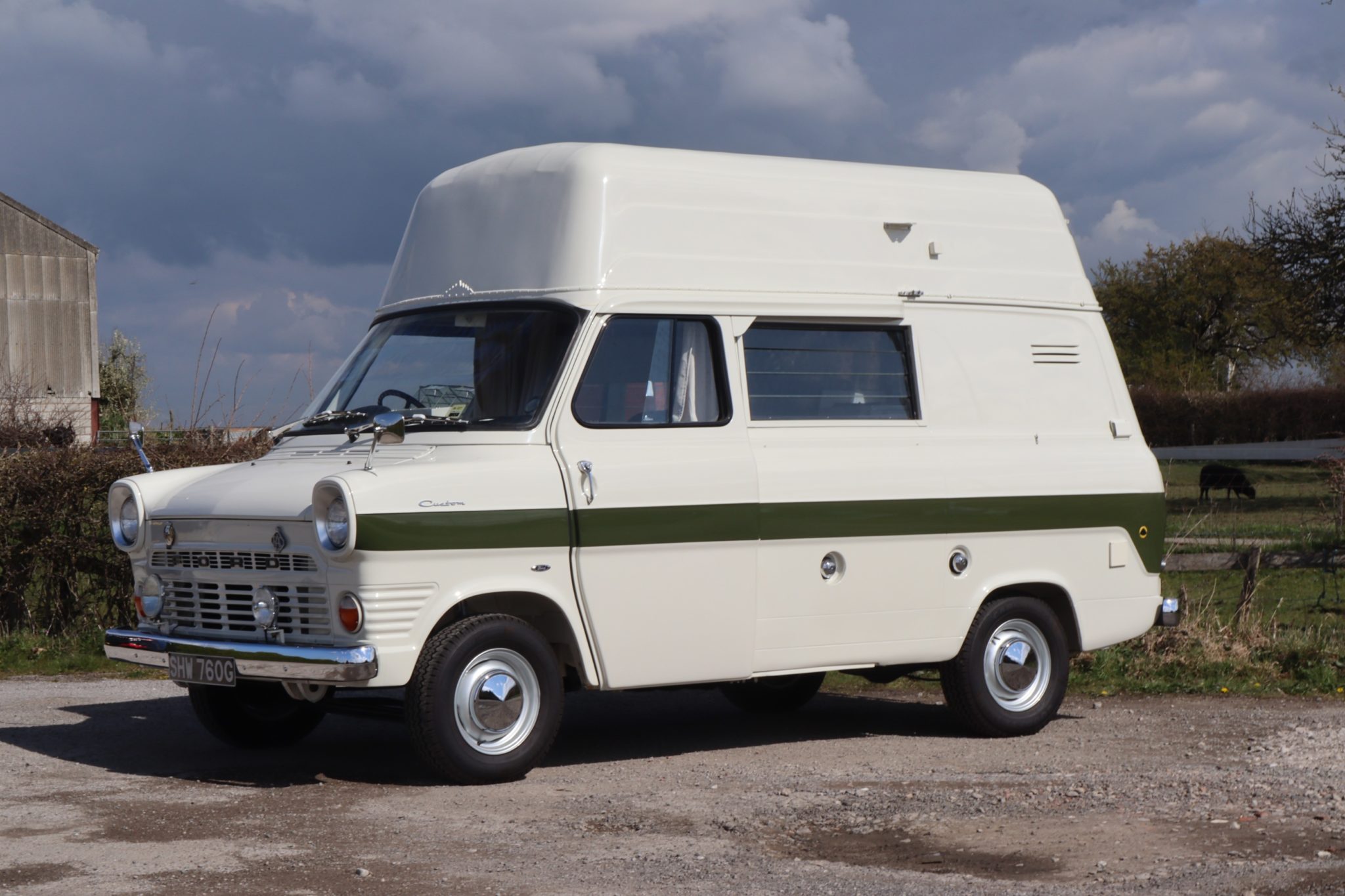 A 1969 "Lotus Cortina" Ford Transit Mark I Camper Van