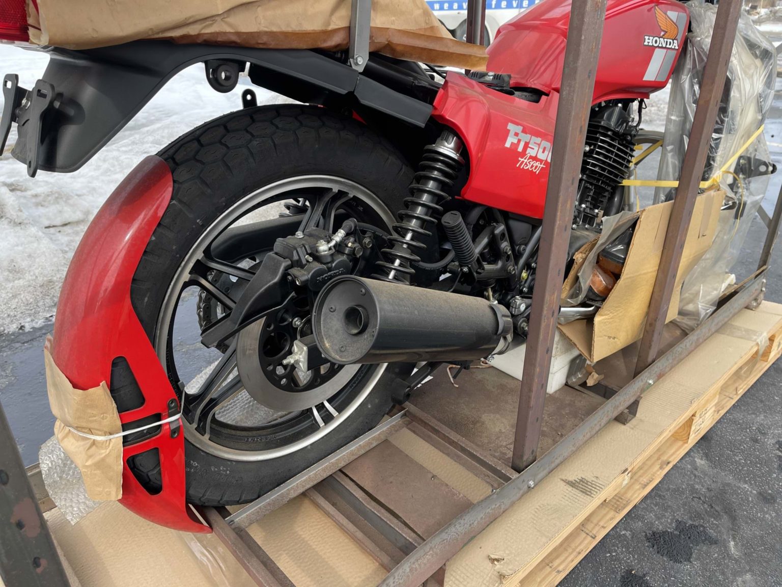 Still In The Factory Crate: A 1982 Honda FT500 Ascot