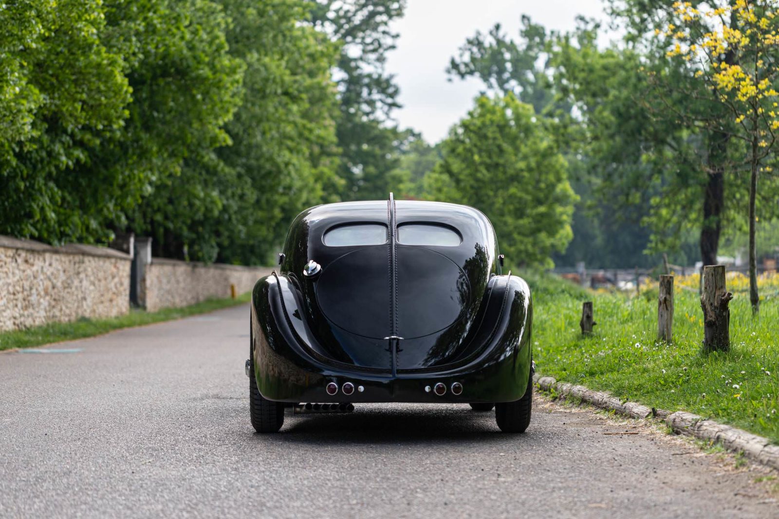 The Bugatti 57 SC Atlantic Stunt Car From The 2017 Film "Overdrive"