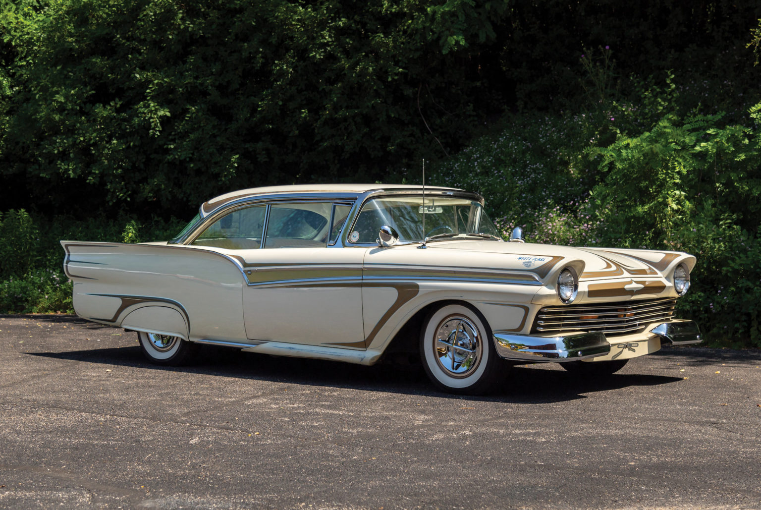 For Sale: The 1957 Custom Ford Fairlane 500 "White Pearl"