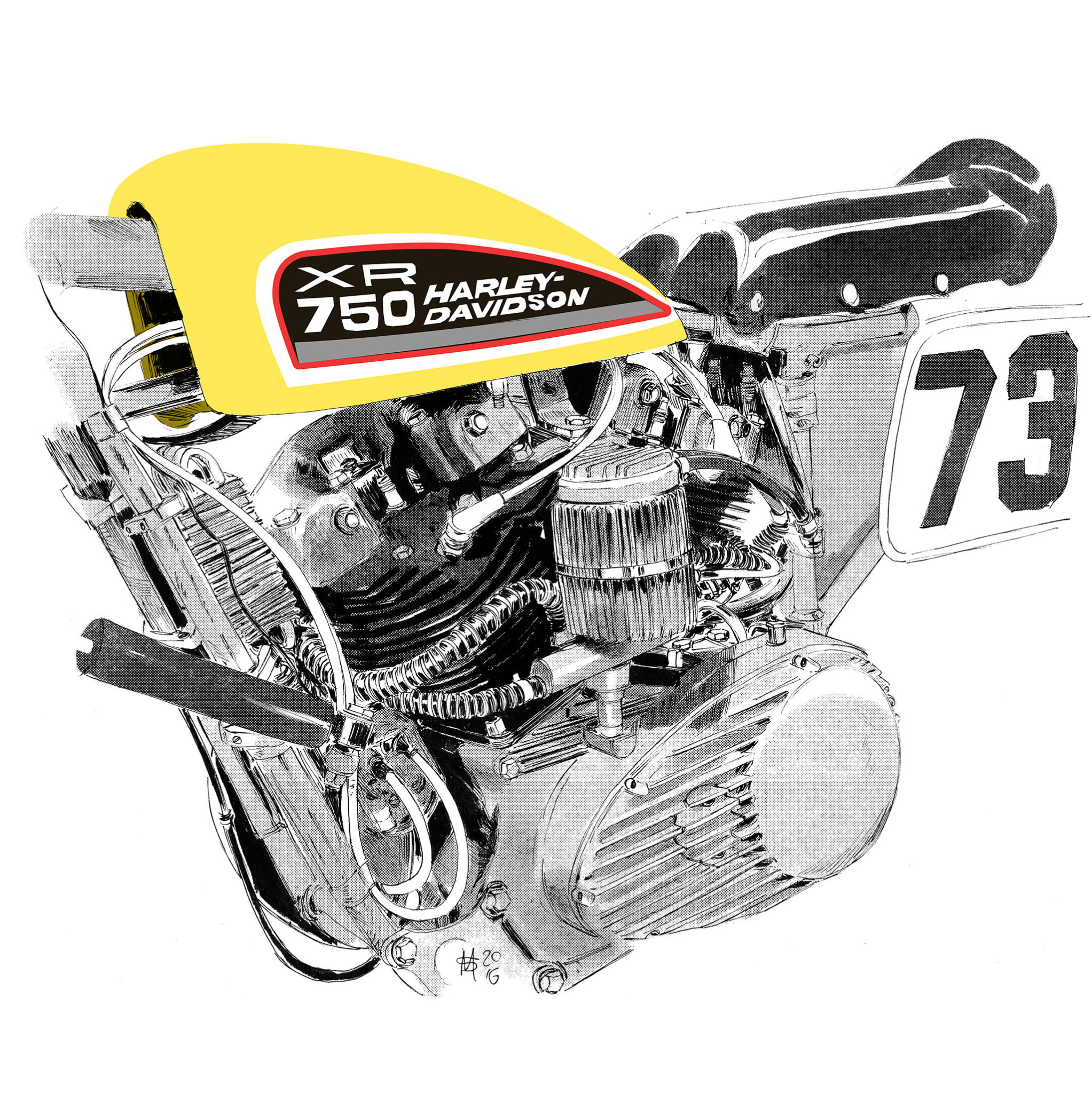 The 1969 Harley-Davidson XR750 Werner "Prototype" Flat Track Racer