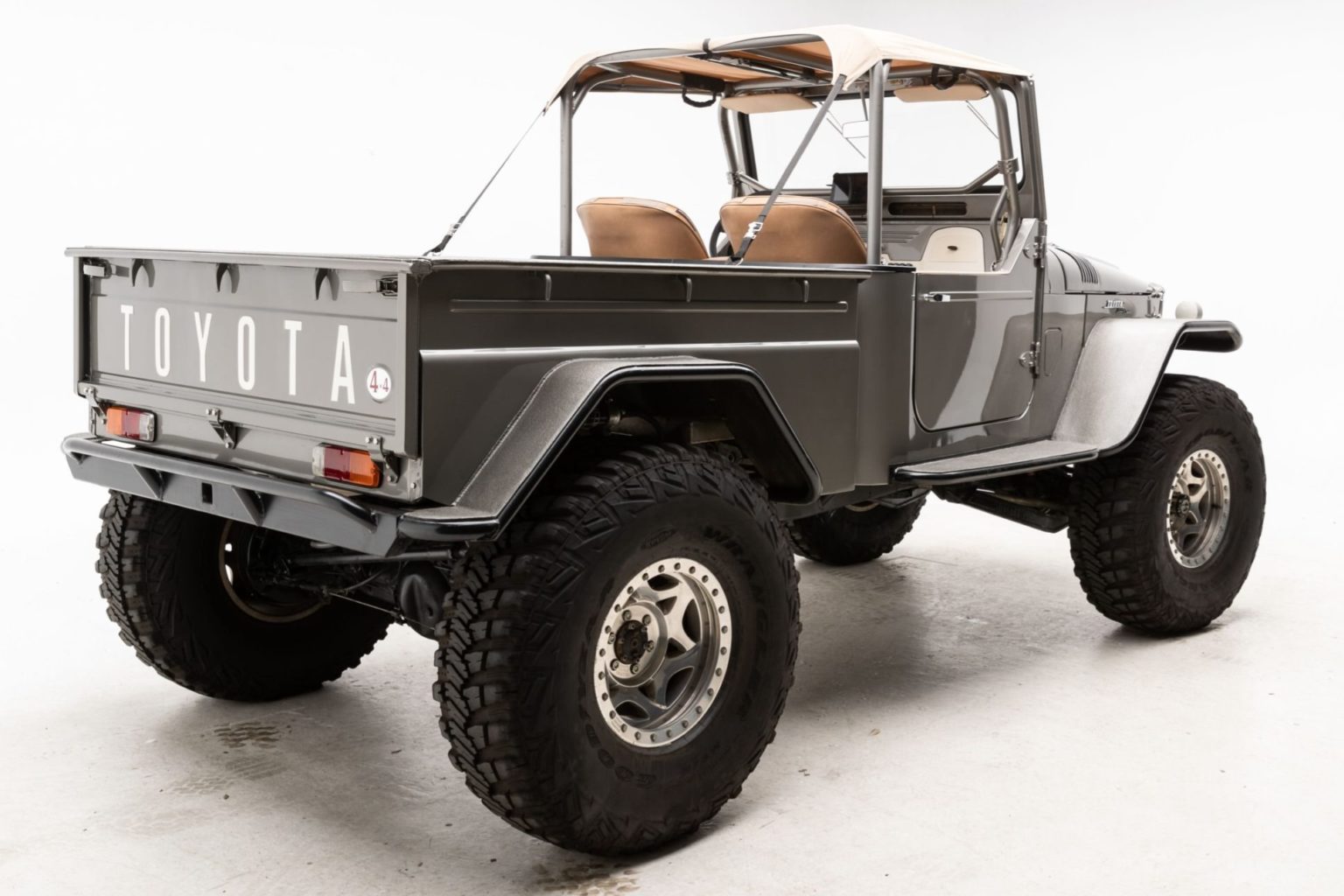 A Land Cruiser FJ45 With An 80-Series Chassis And A Tundra V8
