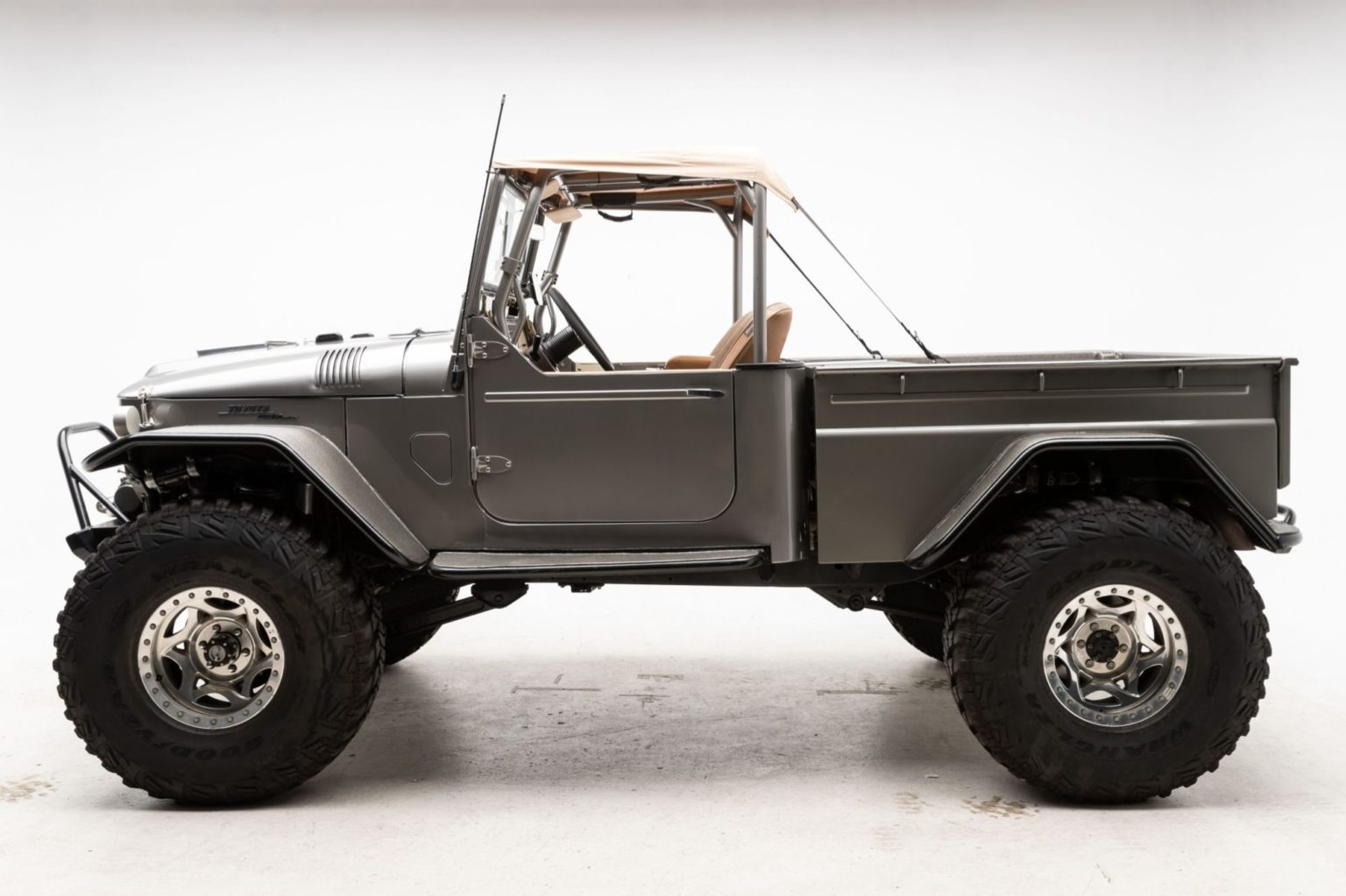 A Land Cruiser FJ45 With An 80-Series Chassis And A Tundra V8
