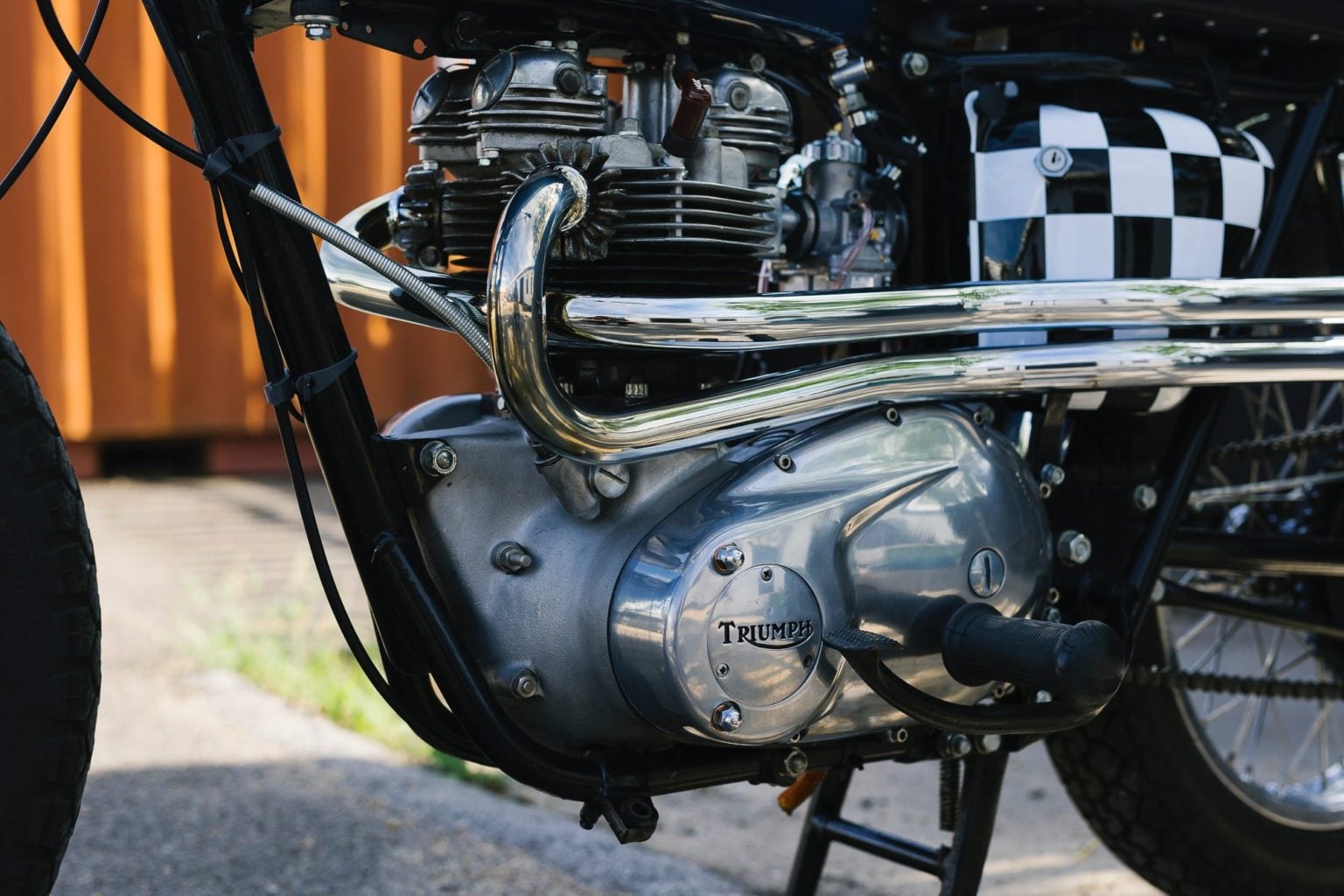 A Triumph TR6 Trophy "Desert Sled"