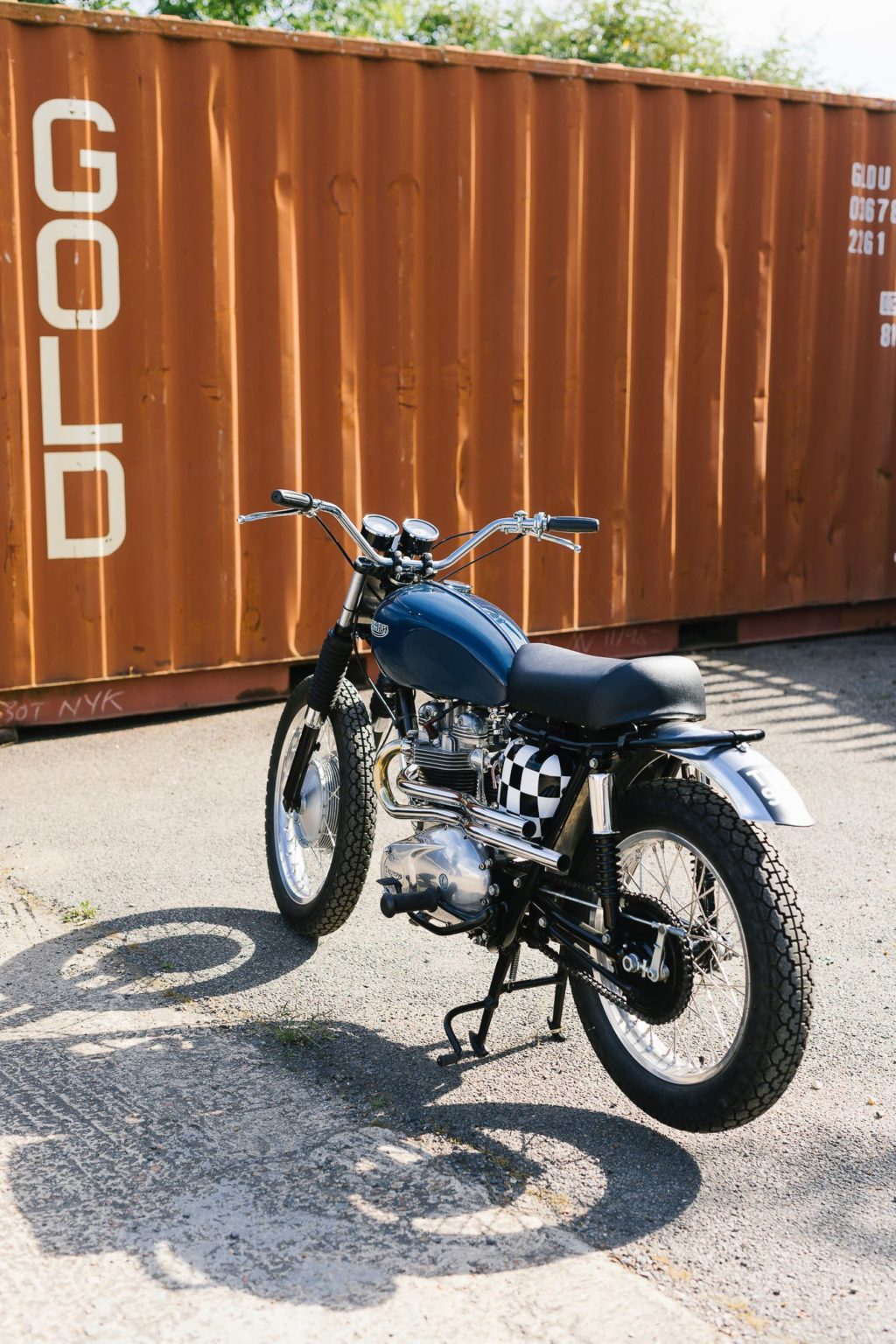 A Triumph TR6 Trophy "Desert Sled"