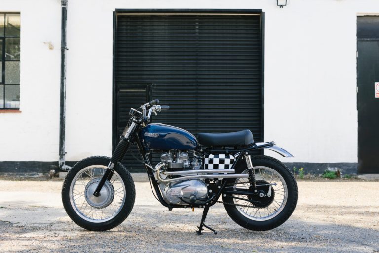 A Triumph TR6 Trophy "Desert Sled"