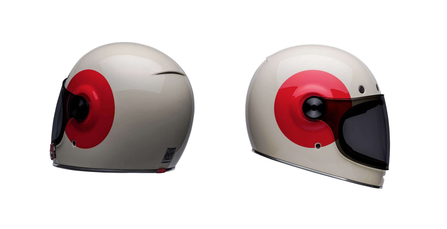 The TT Vintage White Bell Bullitt Helmet
