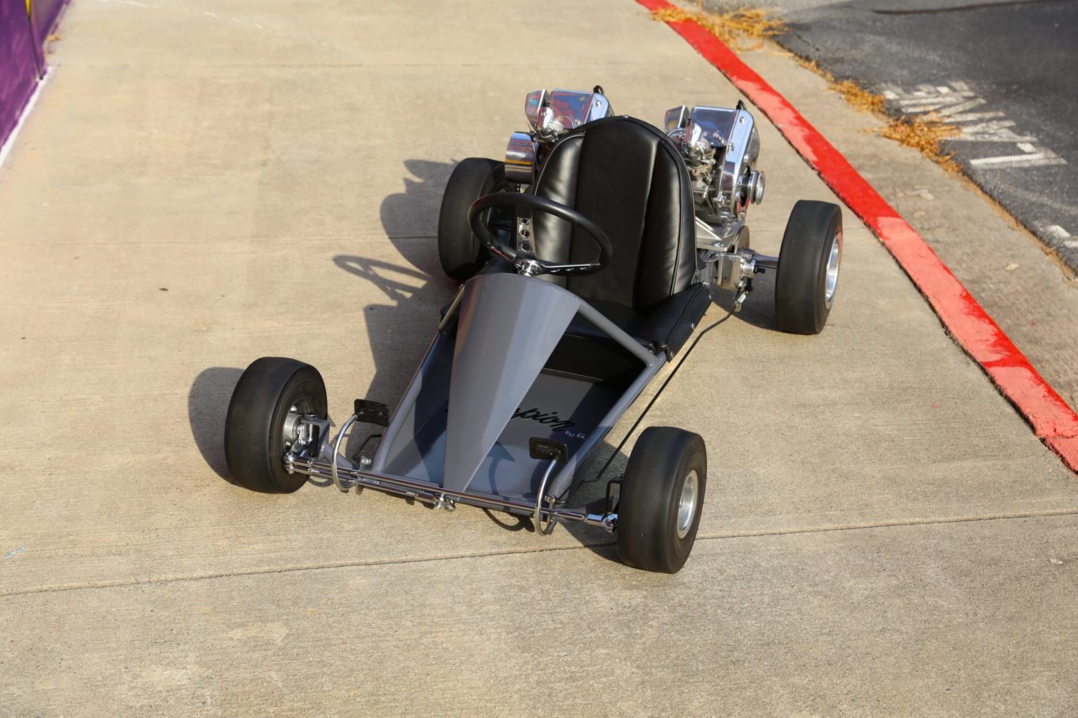 A Vintage Twin-Engined 1962 Bug Scorpion Go Kart