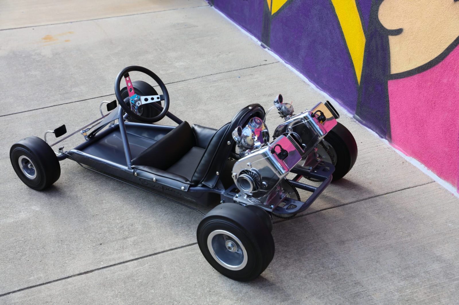 A Vintage Twin-Engined 1962 Bug Scorpion Go Kart