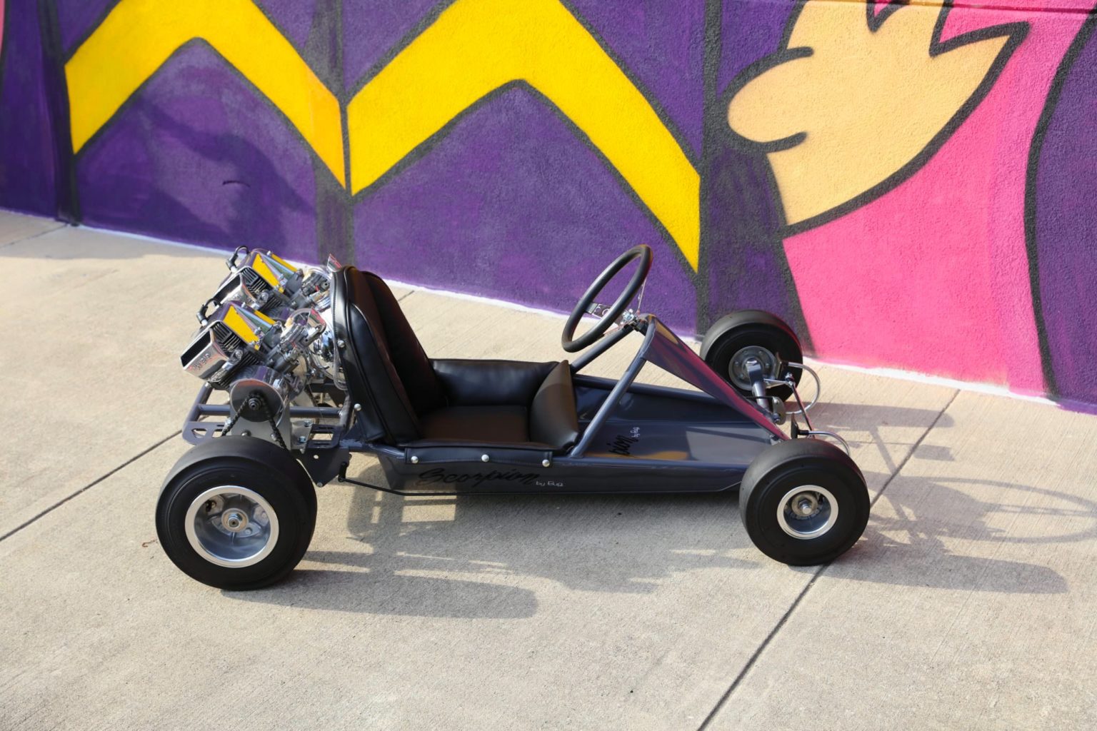 A Vintage Twin-Engined 1962 Bug Scorpion Go Kart