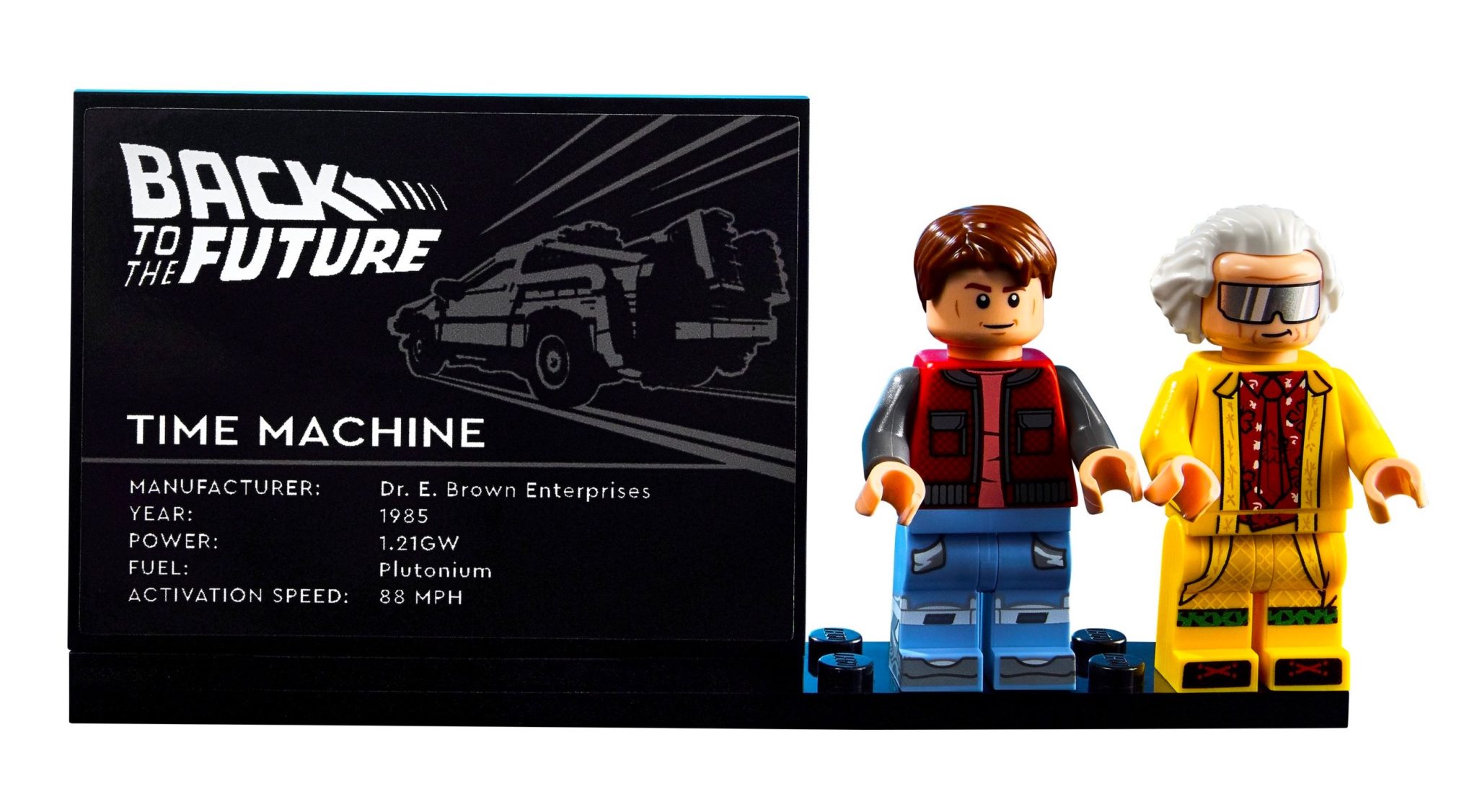 The LEGO® Back to the Future Time Machine DeLorean