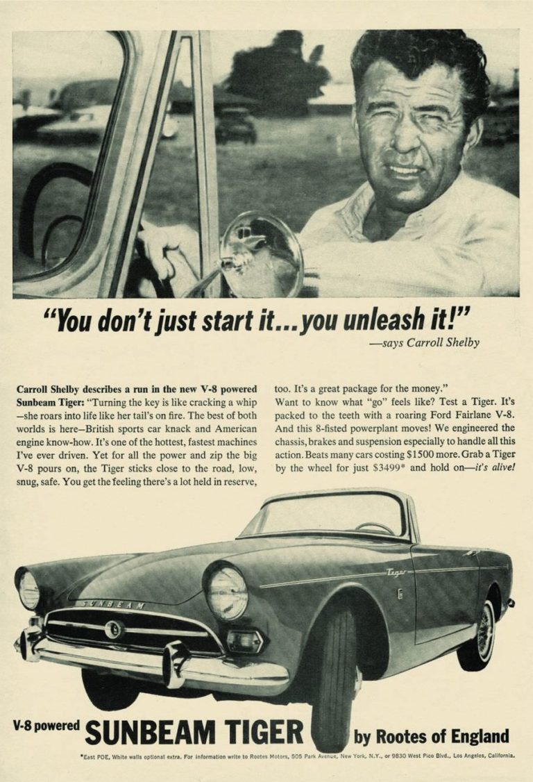 Sunbeam Tiger V8 Engine with Four-Speed Manual Gearbox