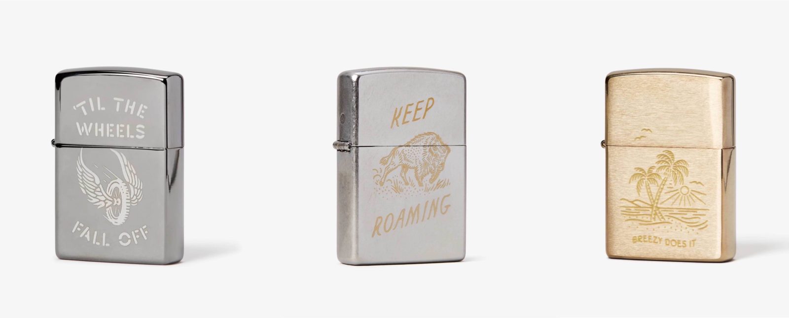 "'Til the Wheels Fall Off" Zippo Windproof Lighter