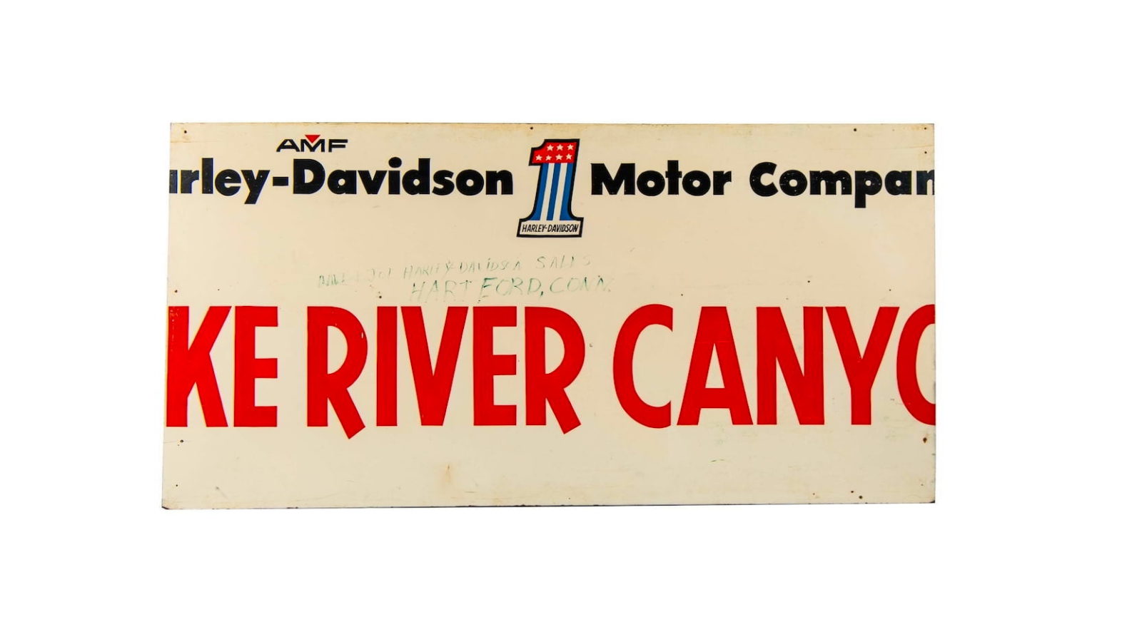 An Original Evel Knievel Snake River Canyon Jump Sign