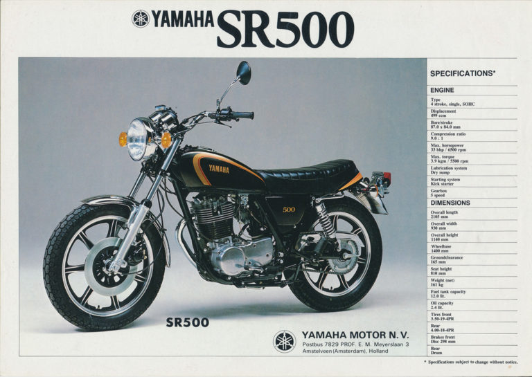 For Sale: A Brand New 1981 Yamaha SR500 Still In The Factory Crate