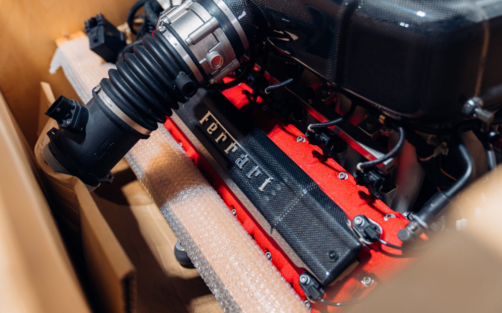 Still In The Factory Crate: A Ferrari Enzo V12 Engine
