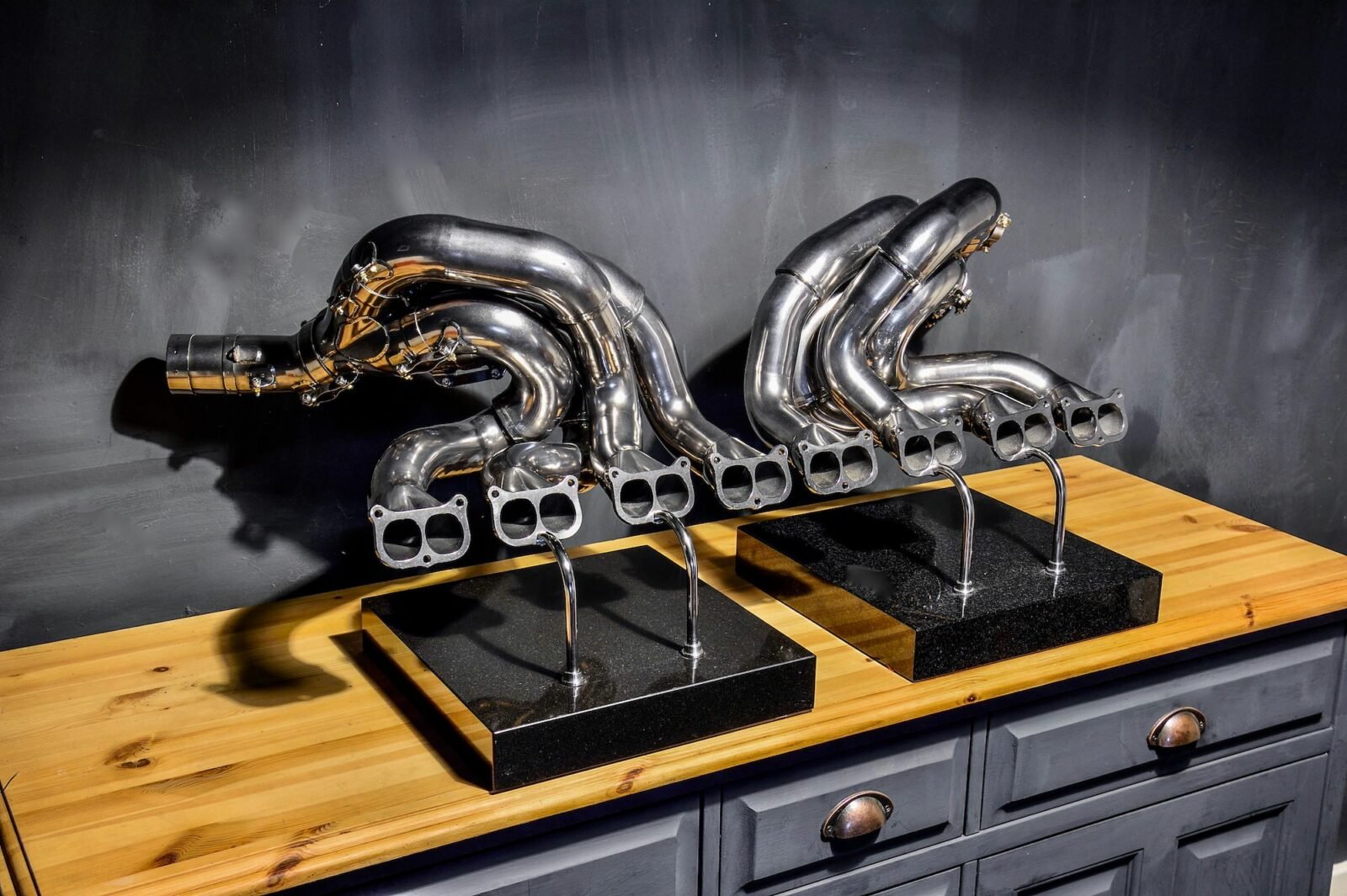 A Sauber C32-Ferrari Formula 1 Exhaust Manifold As A Sculpture