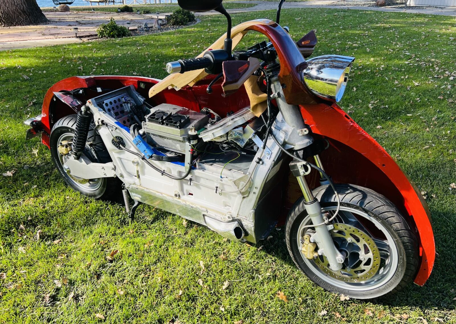 Weird Wheels: A Vectrix VX-1 Electric Custom Motorcycle