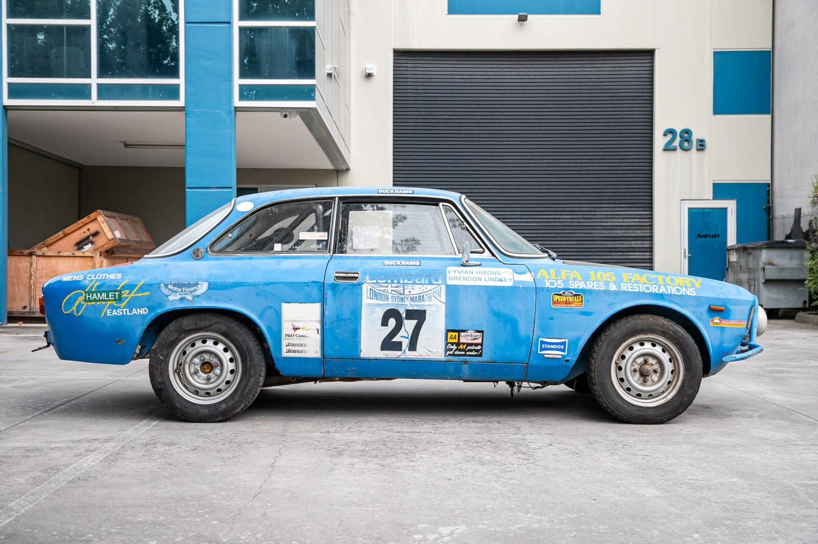 An Alfa Romeo Giulia 1600 Sprint GT Veloce London-To-Sydney Rally Veteran