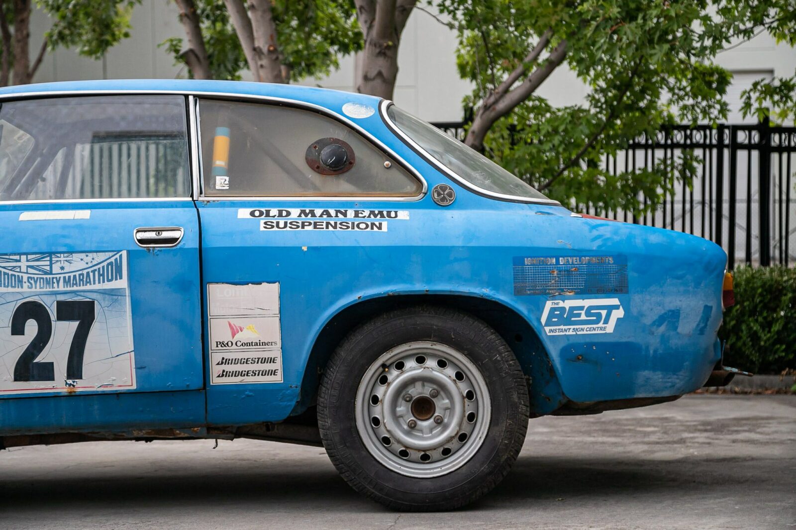 An Alfa Romeo Giulia 1600 Sprint GT Veloce London-To-Sydney Rally Veteran