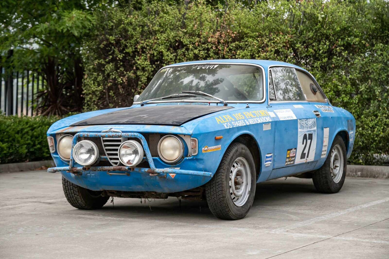 An Alfa Romeo Giulia 1600 Sprint GT Veloce London-To-Sydney Rally Veteran