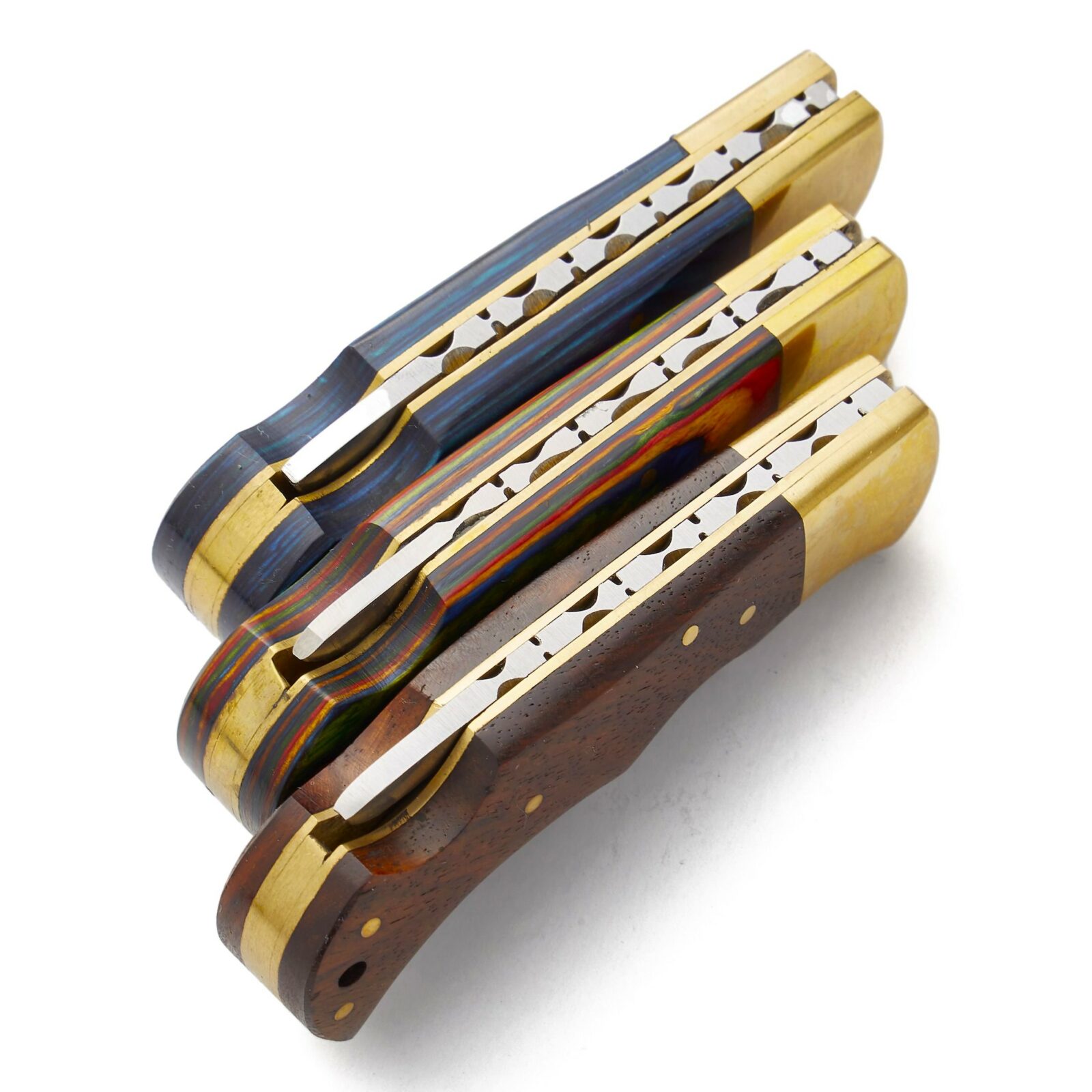 The Damascus Pocket Knife With A Skateboard Deck Handle