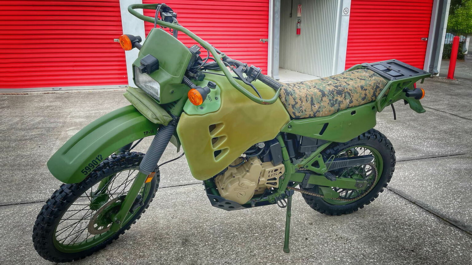 A Rare Kawasaki KLR650 Diesel-Powered Motorcycle For The Special Forces