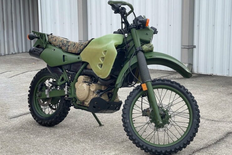 A Rare Kawasaki KLR650 Diesel-Powered Motorcycle For The Special Forces