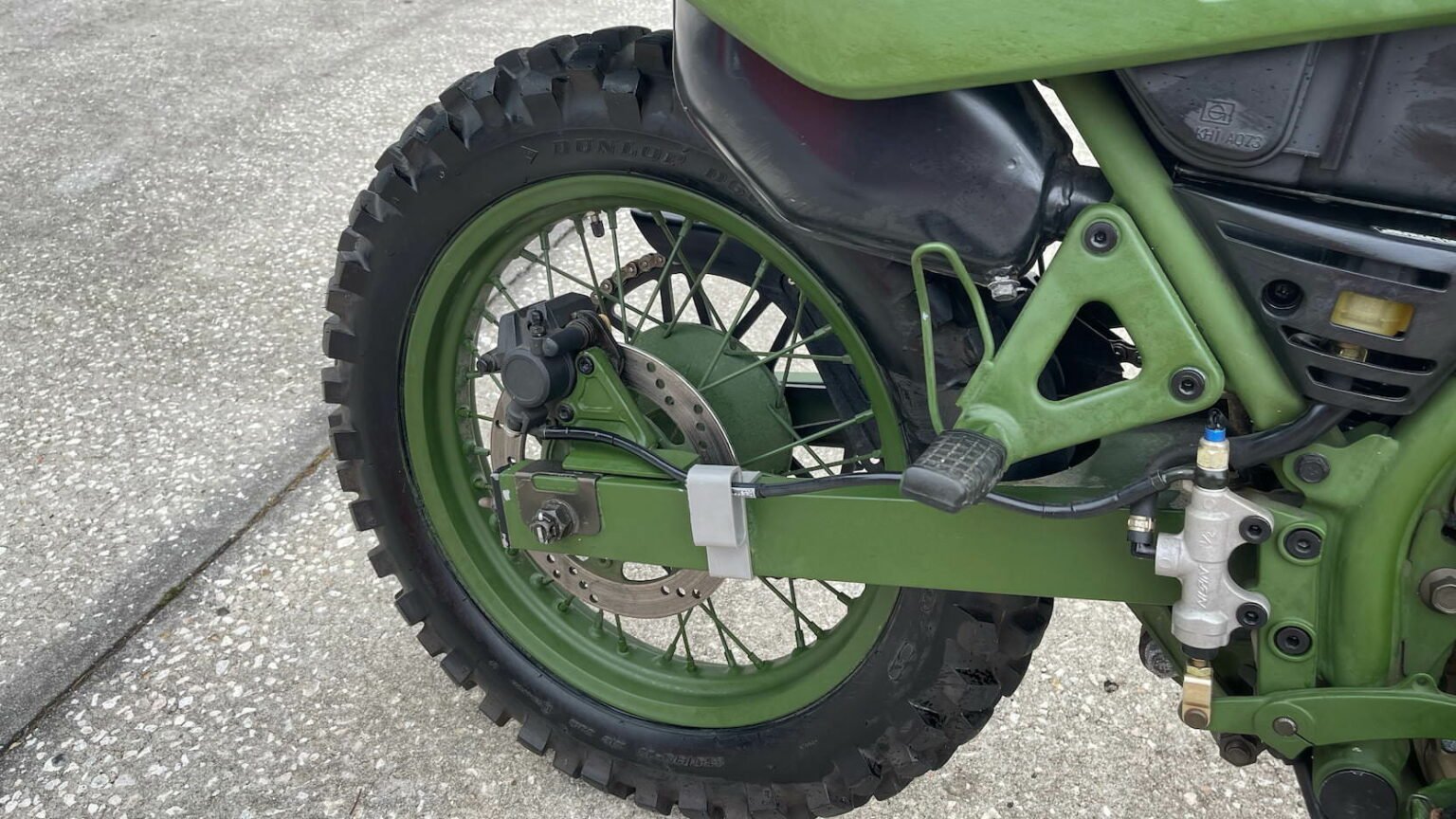 A Rare Kawasaki KLR650 Diesel-Powered Motorcycle For The Special Forces