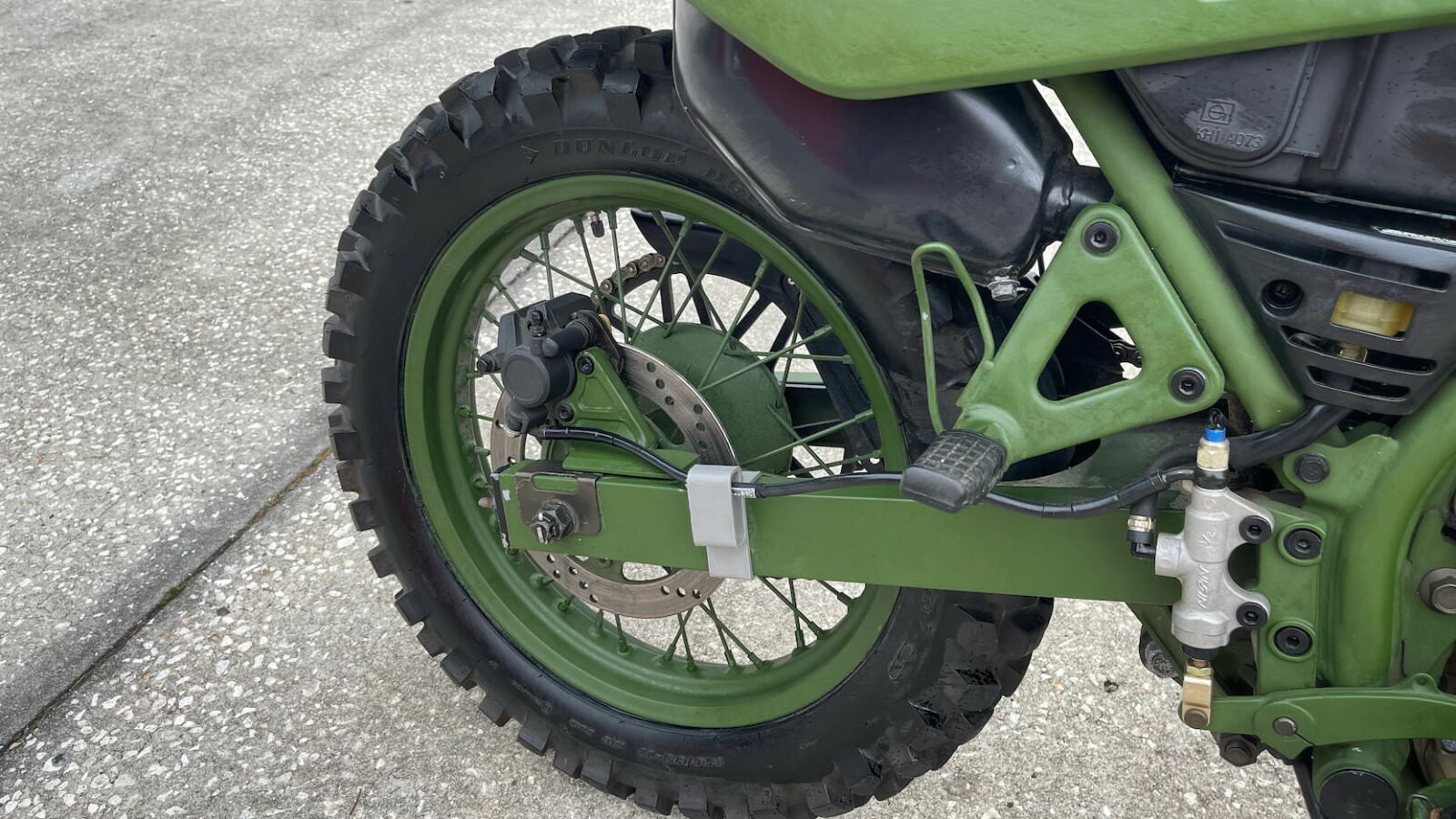 A Rare Kawasaki KLR650 Diesel-Powered Motorcycle For The Special Forces