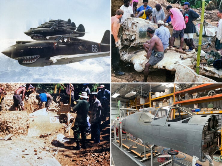 Curtiss P-40 Warhawk – Rescued After Being Buried For 50 Years On A ...