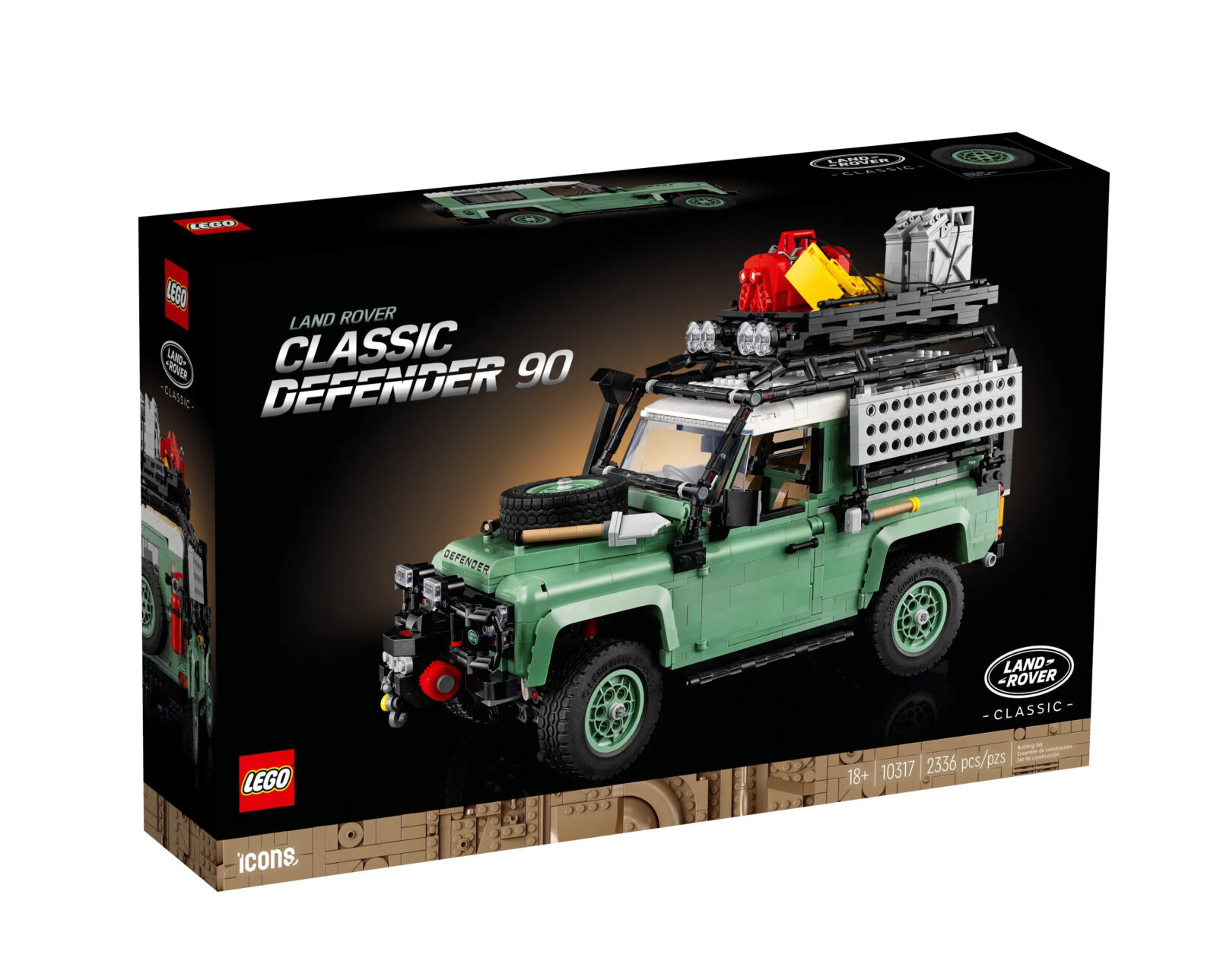 The New Lego® Icons Land Rover Classic Defender 90