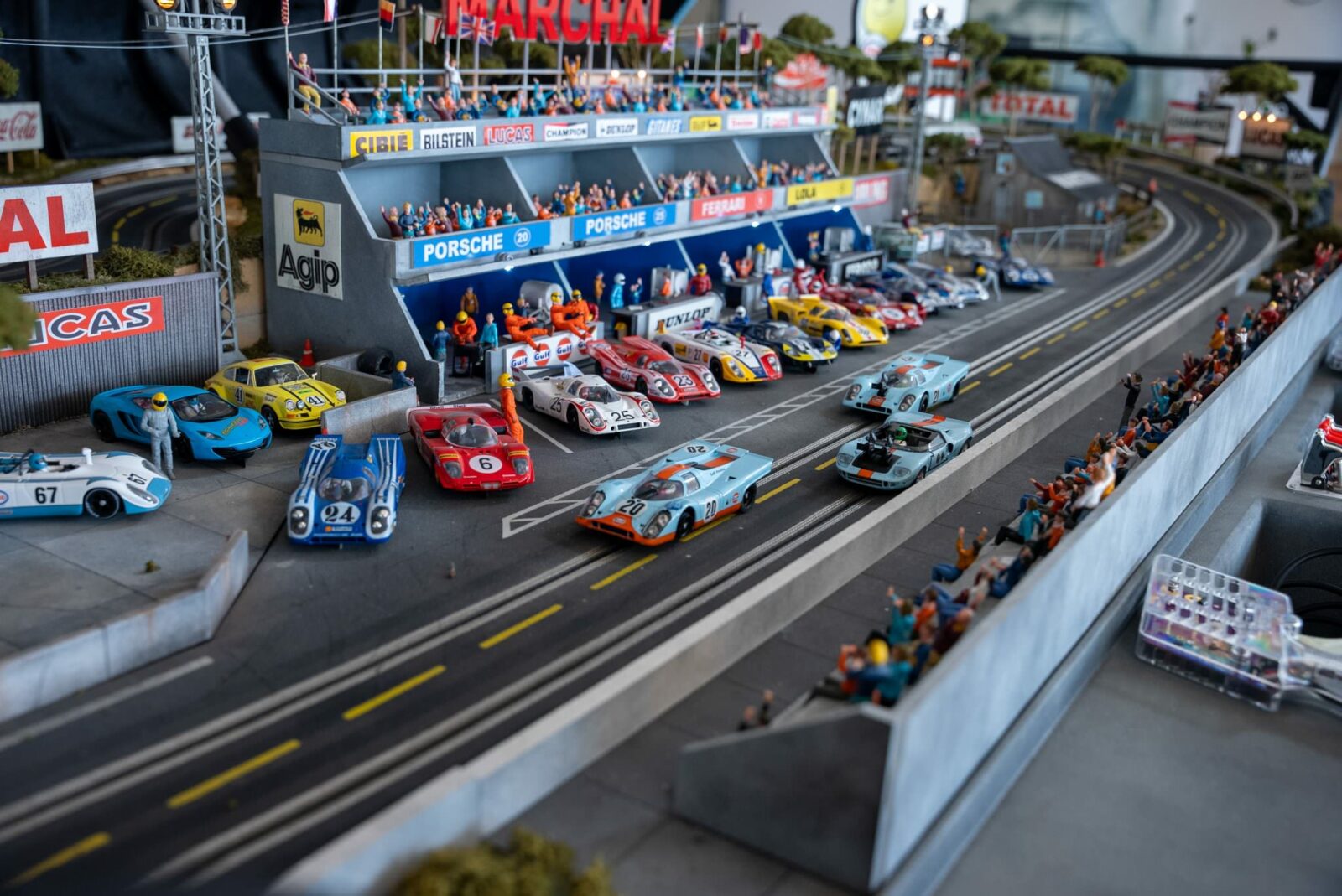 An Incredible 1:1 Scale Porsche 917 Le Mans Slot Car Raceway